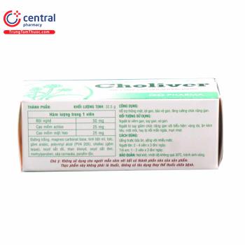 [CHÍNH HÃNG] Choliver hỗ trợ điều trị các bệnh lý về gan, mật