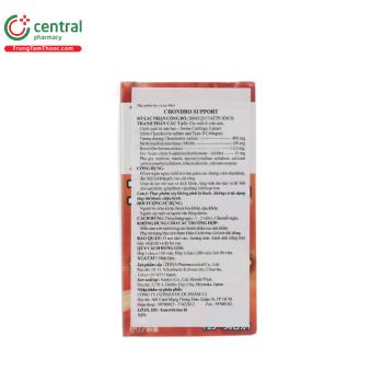 Thuốc Chondro Support giúp bảo vệ sụn khớp, giảm đau, chống viêm hiệu quả.