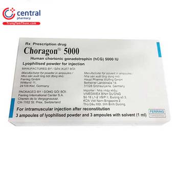 Thuốc Choragon 5000 điều trị vô sinh cho cả nam và nữ