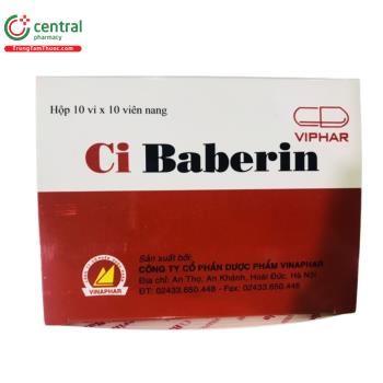 Ci Baberin - Hỗ trợ cầm nhanh các cơn tiêu chảy, đau bụng, kiết lỵ