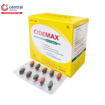 Thuốc Cidemax: Điều trị ho khan, ho có đờm, ho do cảm cúm.