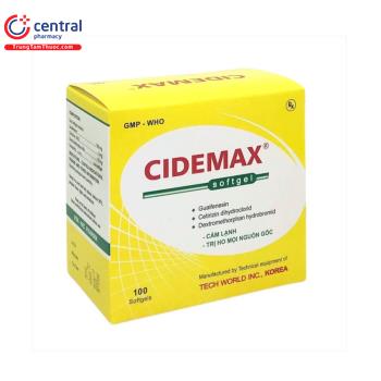 Thuốc Cidemax: Điều trị ho khan, ho có đờm, ho do cảm cúm.