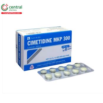 Thuốc Cimetidine MKP 300mg điều trị viêm loét dạ dày - tá tràng