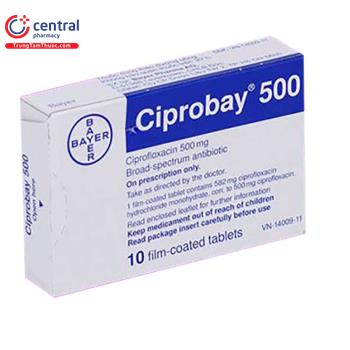 Thuốc Ciprobay 500: tác dụng, chỉ định, lưu ý khi sử dụng