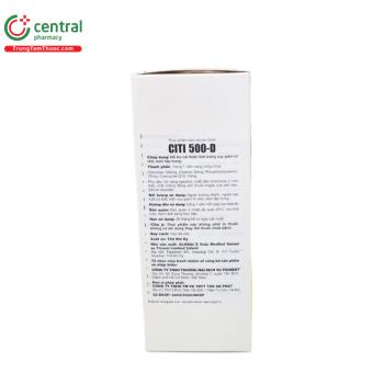 Thuốc Citi 500-D - Hỗ trợ cải thiện tình trạng suy giảm trí nhớ