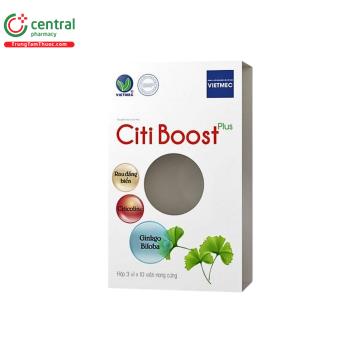 Citi Boost Plus hỗ trợ cải thiện triệu chứng thiểu năng tuần hoàn não