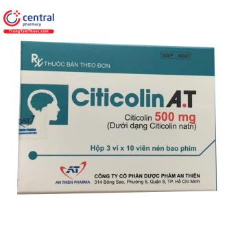 Thuốc Citicolin A.T 500mg - Chống tổn thương não, tăng dẫn truyền