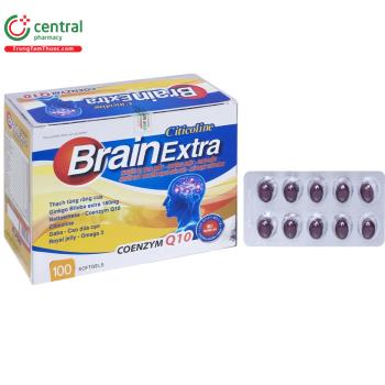 Thuốc Citicoline Brain Extra Coenzym Q10 - Tăng cường tuần hoàn não