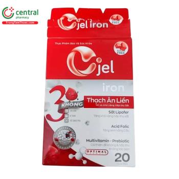 Thạch Cjel Iron hỗ trợ bổ sung sắt, acid folic, vitamin B12