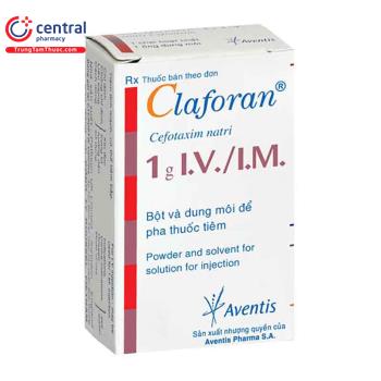 [CHÍNH HÃNG] Thuốc Claforan điều trị nhiễm khuẩn hiệu quả
