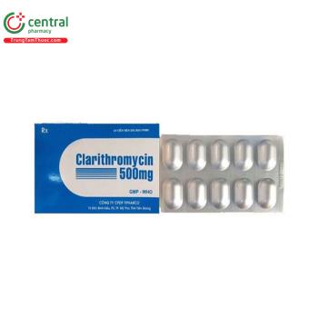 Thuốc Clarithromycin 500mg Tipharco - Điều trị nhiễm khuẩn