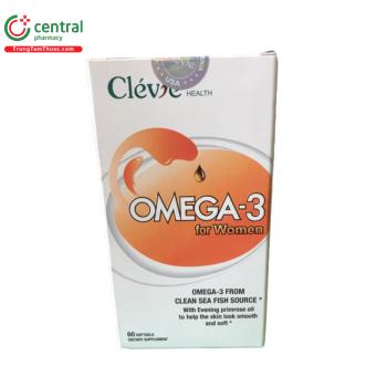 Thuốc Clevie Health Omega 3 For Women tốt cho tim mạch, da, não bộ