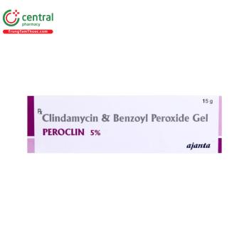 Thuốc Clindamycin and Benzoyl Peroxide Gel Peroclin 5% - gel trị mụn