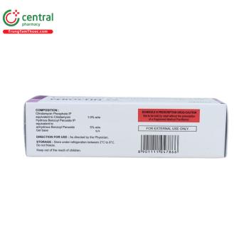 Thuốc Clindamycin and Benzoyl Peroxide Gel Peroclin 5% - gel trị mụn