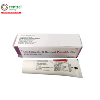 Thuốc Clindamycin and Benzoyl Peroxide Gel Peroclin 5% - gel trị mụn