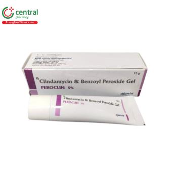 Thuốc Clindamycin and Benzoyl Peroxide Gel Peroclin 5% - gel trị mụn