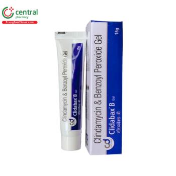 Thuốc bôi Clidabax B dạng gel chứa Clindamycin và Benzoyl peroxide