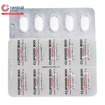 Thuốc Clipoxid-300 (Calcium 300mg): chỉ định, liều dùng