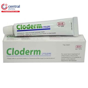 Thuốc Cloderm cream 15g - Thuốc điều trị viêm da hiệu quả