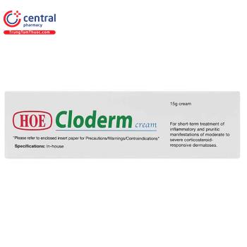 Thuốc Cloderm cream 15g - Thuốc điều trị viêm da hiệu quả
