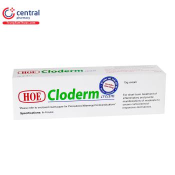 Thuốc Cloderm cream 15g - Thuốc điều trị viêm da hiệu quả