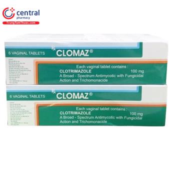 [CHÍNH HÃNG] Thuốc đặt Clomaz 100mg điều trị viêm nhiễm âm đạo