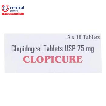 [CHÍNH HÃNG] Thuốc Clopicure - Thuốc ngừa biến cố do xơ vữa động mạch