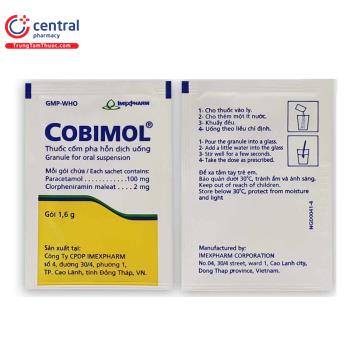 Thuốc pms-Cobimol - Thuốc hạ sốt, giảm đau thích hợp cho trẻ nhỏ
