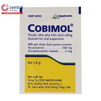Thuốc pms-Cobimol - Thuốc hạ sốt, giảm đau thích hợp cho trẻ nhỏ