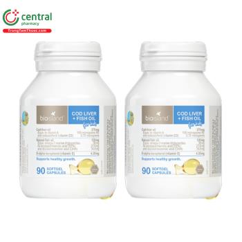 Dầu gan cá tuyết Cod Liver Fish Oil for kids Bio Island bổ sung lượng ...