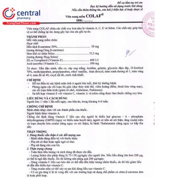 Thuốc Colaf tăng tuần hoàn não, chống lão hoá và tăng cường thị lực