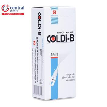 Thuốc xịt mũi Coldi-B giúp giảm ngạt mũi, sổ mũi nhanh chóng