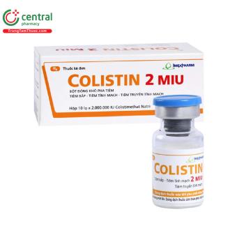 Thuốc Colistin 2 MIU Imexpharm trị nhiễm khuẩn do vi khuẩn gram âm