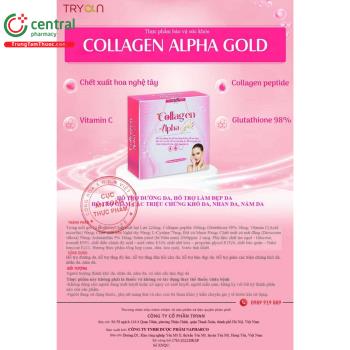 Thuốc Collagen Alpha Gold tăng cường độ ẩm và độ đàn hồi của da