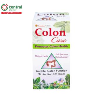Colon Care (Hộp 60 viên) hỗ trợ tiêu hóa khỏe và giải độc đại tràng