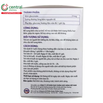 Thuốc ColosZinC giúp bổ sung Kẽm cho cơ thể, giúp ăn ngon, tăng đề kháng