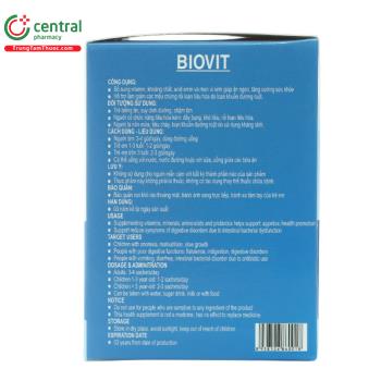 Cốm Biovit giảm rối loạn tiêu hóa, giúp ăn ngon, tăng cường sức khỏe
