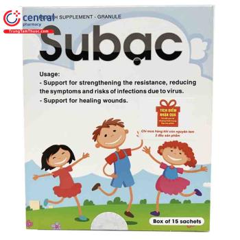 [CHÍNH HÃNG] Cốm Subạc tăng cường sức đề kháng, cho hệ miễn dịch tốt