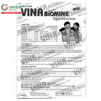 Thuốc Cốm vi sinh Vina Biomine - Hỗ trợ cân bằng hệ vi sinh đường ruột