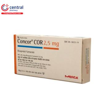 Thuốc Concor COR 2.5mg (Bisoprolol): thuốc điều trị suy tim