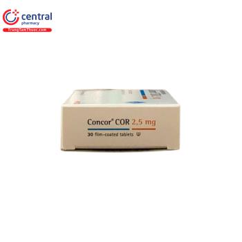 Thuốc Concor COR 2.5mg (Bisoprolol): thuốc điều trị suy tim