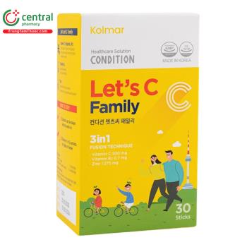 Thuốc Condition Let’s C Family - Nâng cao sức đề kháng cho cơ thể