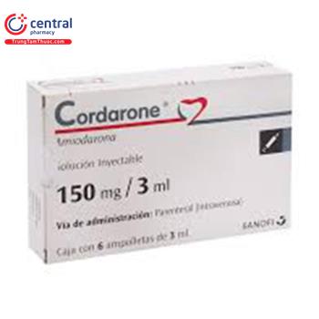 [CHÍNH HÃNG] Thuốc Cordarone 150mg/3ml - điều trị rối loạn nhịp tim