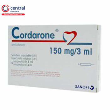 [CHÍNH HÃNG] Thuốc Cordarone 150mg/3ml - điều trị rối loạn nhịp tim