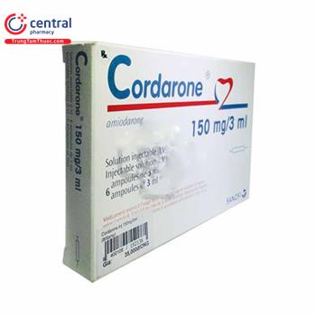 [CHÍNH HÃNG] Thuốc Cordarone 150mg/3ml - điều trị rối loạn nhịp tim