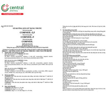 [CHÍNH HÃNG] Thuốc Corneil 5 - điều trị cao huyết áp, đau thắt ngực