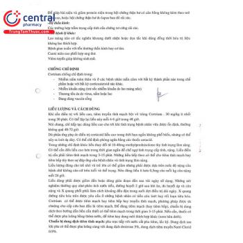 Thuốc Cortrium 40mg: tác dụng, chỉ định và lưu ý khi sử dụng