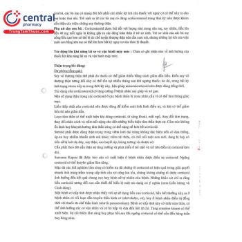 Thuốc Cortrium 40mg: tác dụng, chỉ định và lưu ý khi sử dụng