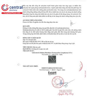 Thuốc Cortrium 40mg: tác dụng, chỉ định và lưu ý khi sử dụng