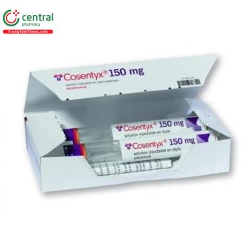 Thuốc Cosentyx 150mg điều trị bện vảy nến, viêm cột sống dinh khớp